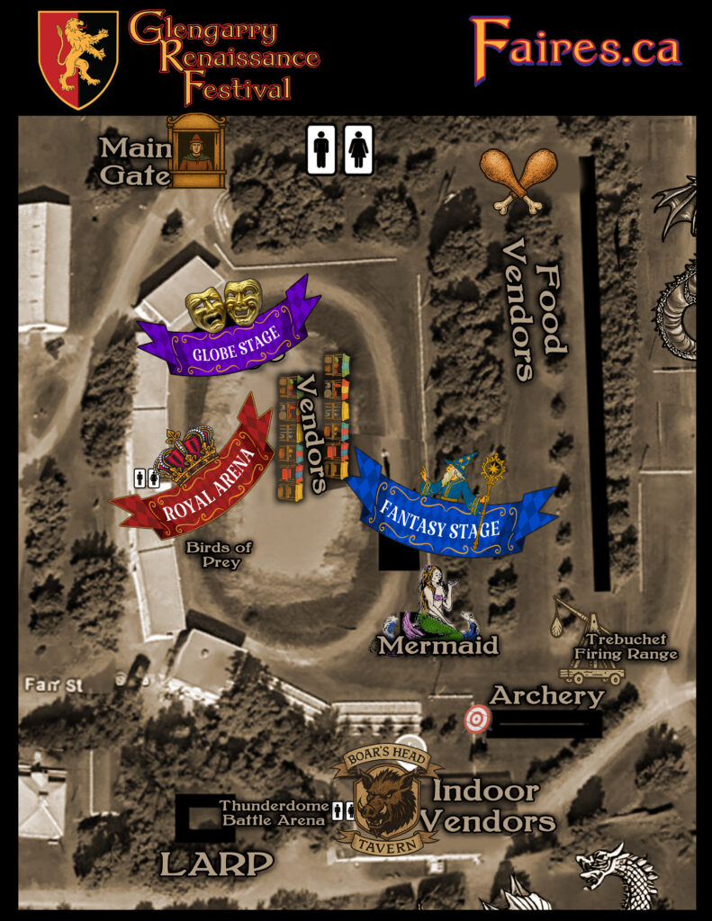 Map - Glengarry Renaissance Festival